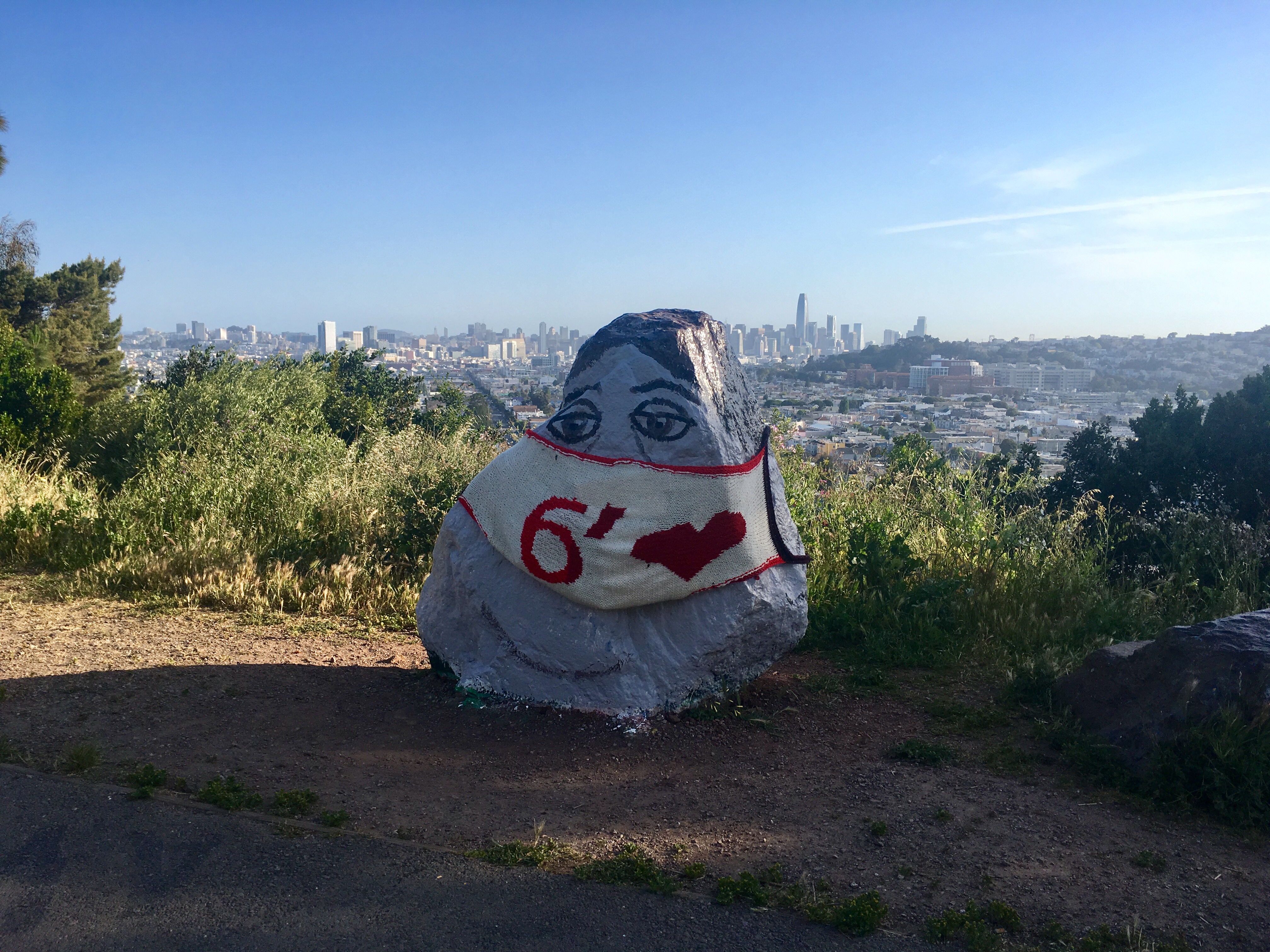 Bernal Rock Dons Face Mask For These Contagious Times | Uptown Almanac