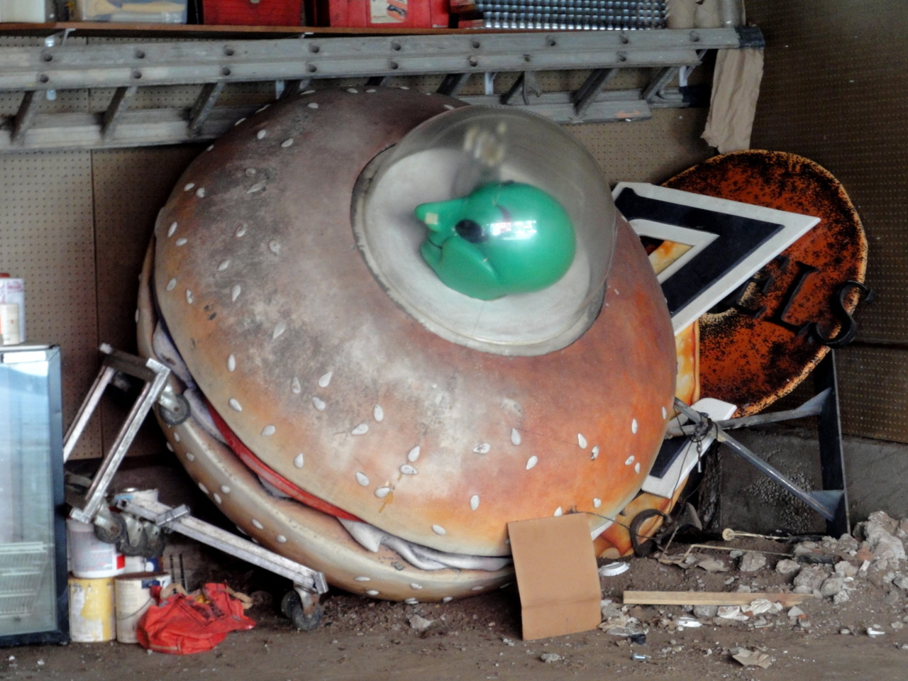 Katz Bagel Alien Found Wasting Away in 16th Street Garage | Uptown Almanac